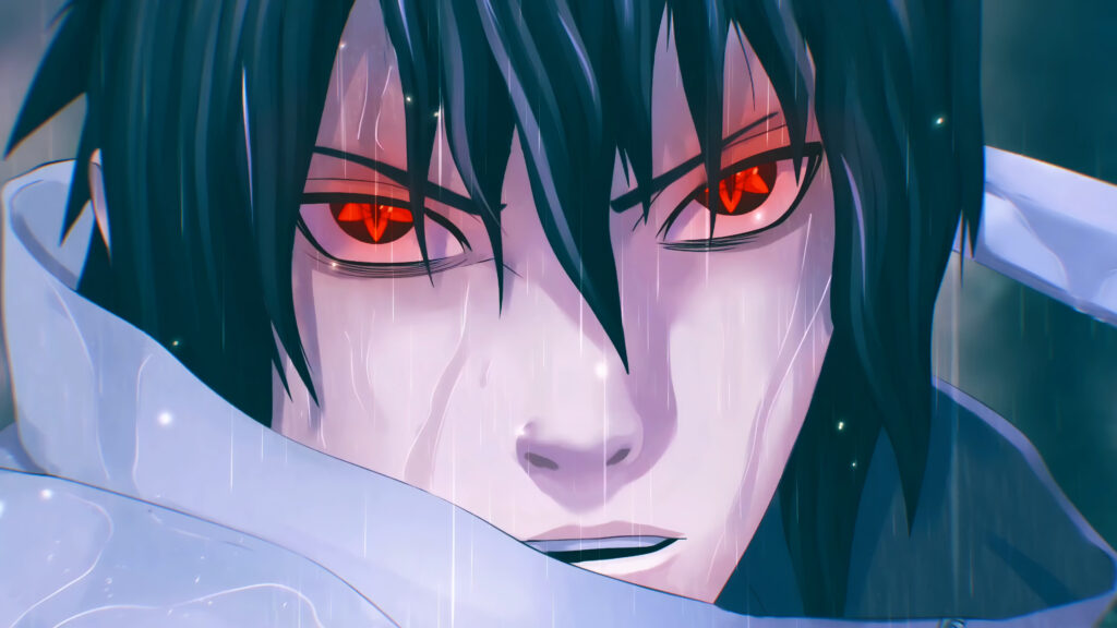 Sasuke Uchiha Epic Rain Scene Naruto 4K Live Wallpaper + Screensaver ...